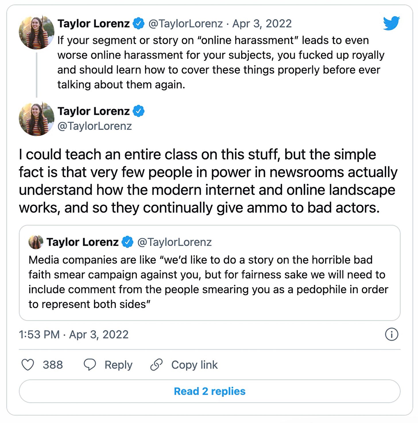 The Crying "Journalist" and the Death of Journalism