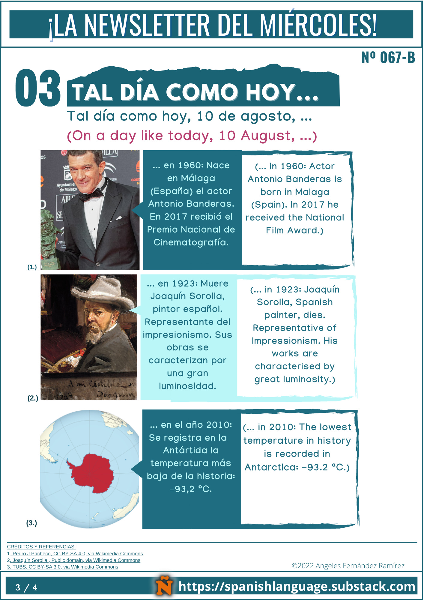 Wednesday’s Spanish Language Newsletter! (067-B)