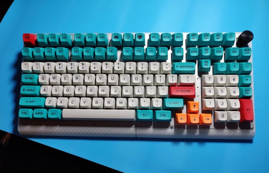 Pictures of some weird computer keyboards.