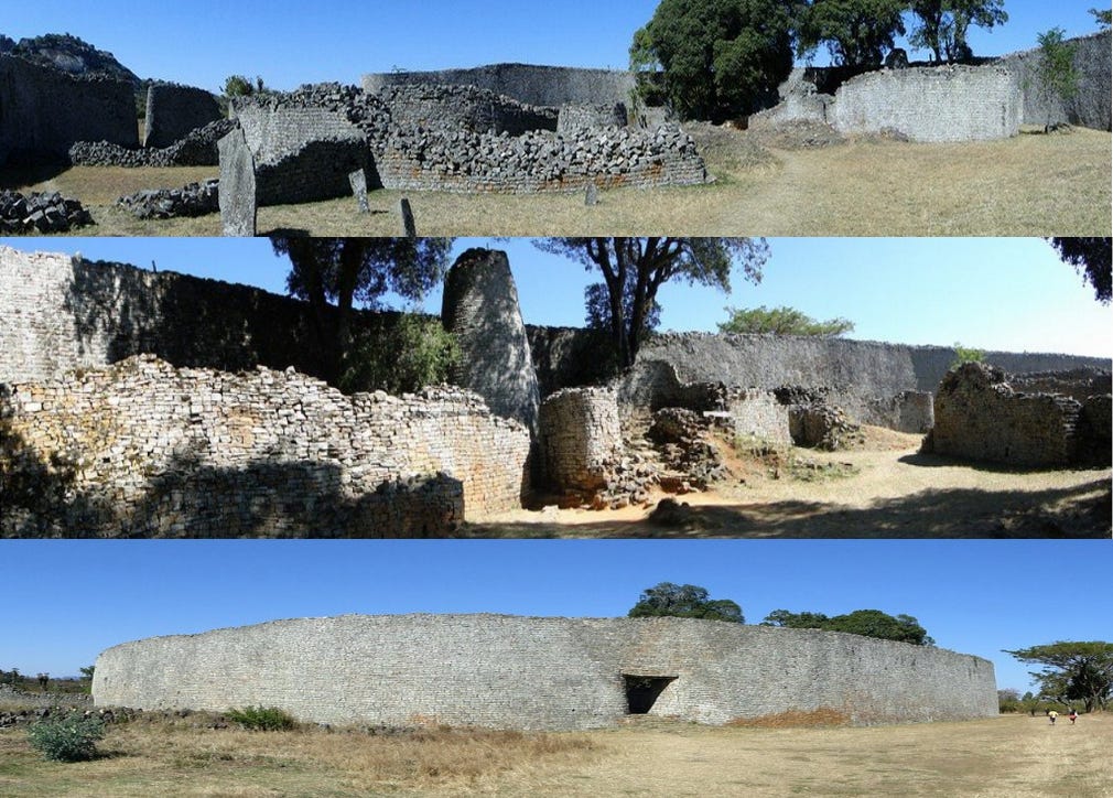 Stone palaces in the mountains : Great Zimbabwe and the ruined cities ...