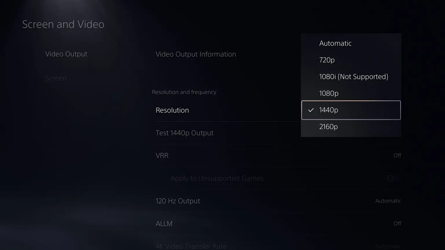 PS5 is finally getting 1440p support, along with some fancy new features