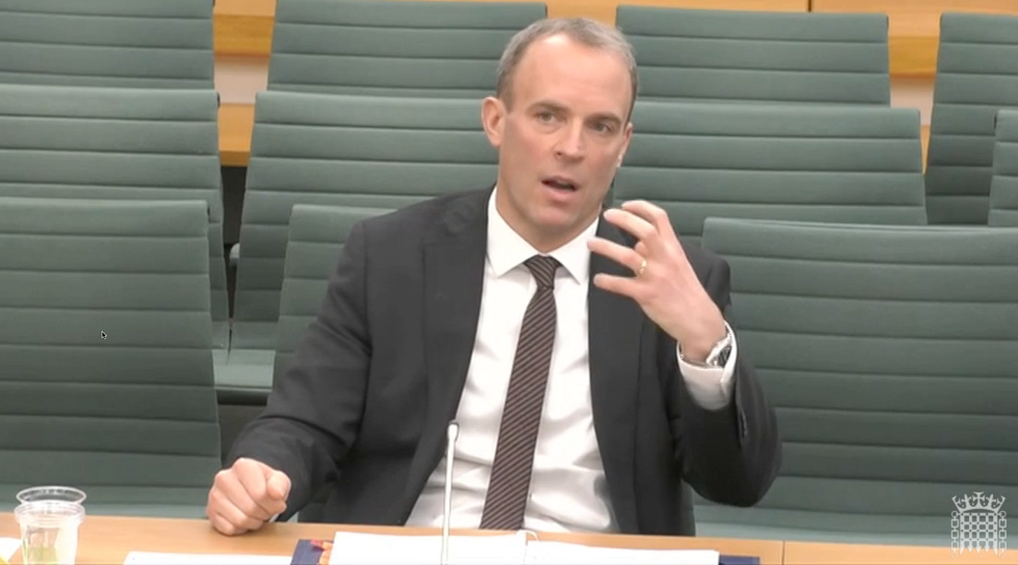 MPs to grill Raab - by Joshua Rozenberg - A Lawyer Writes