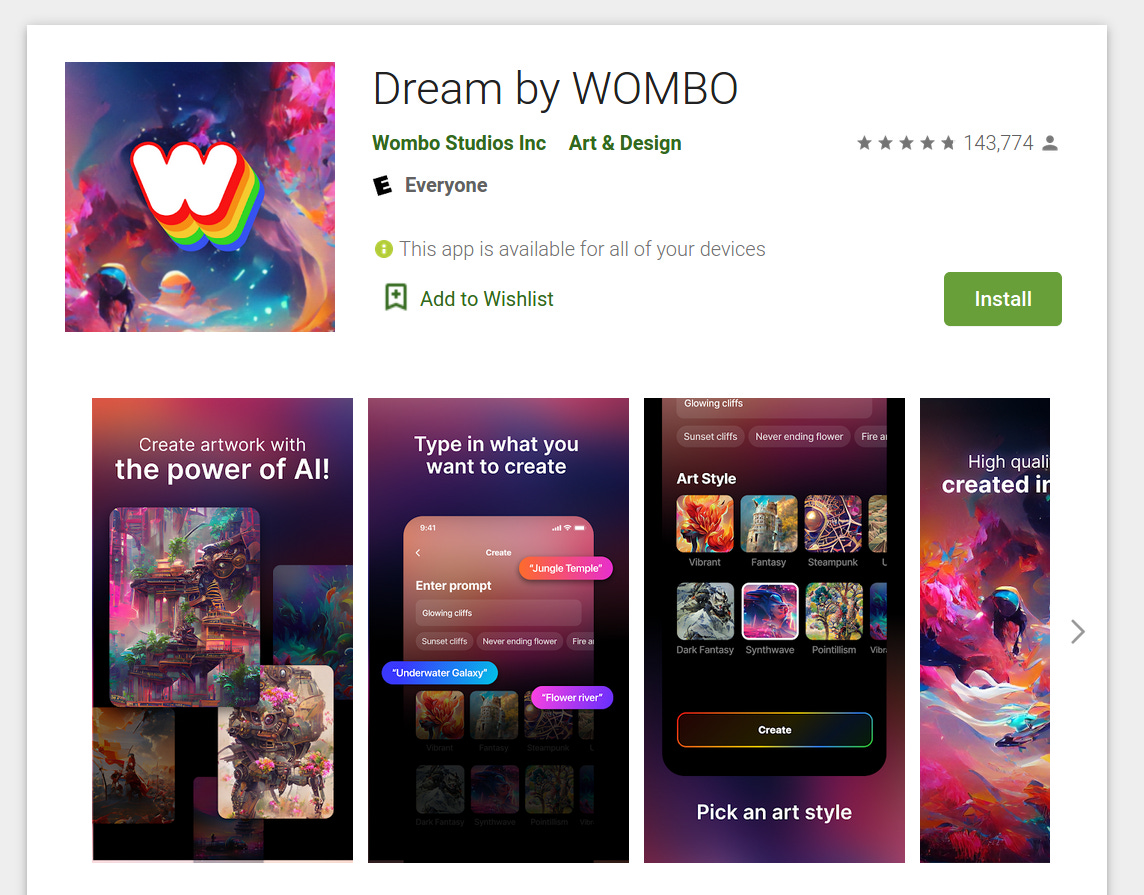 Generating AI Art from Text with Google Colab