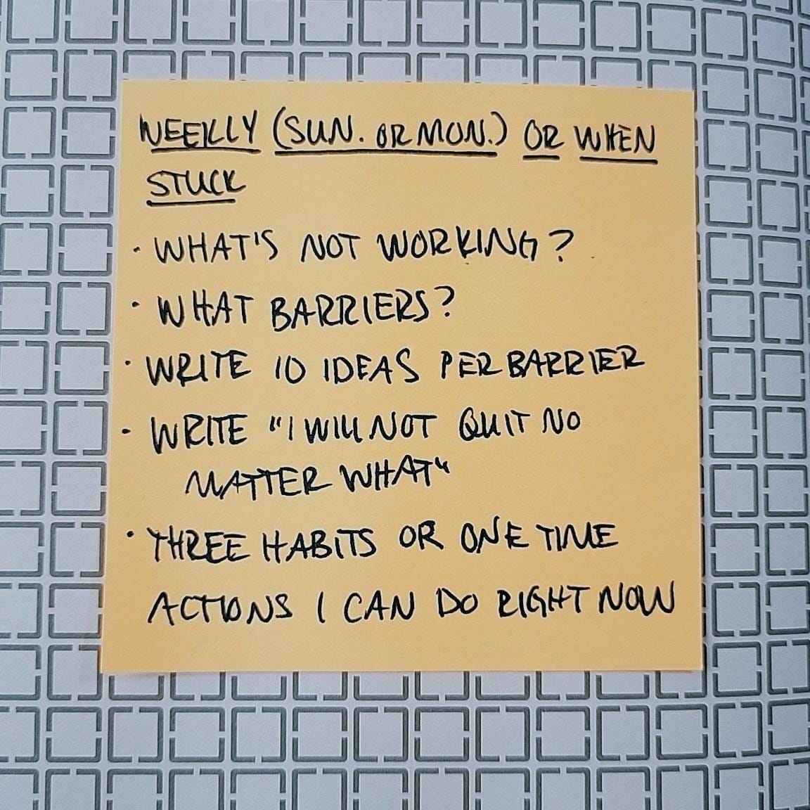 Post-It Sized Systems in My Bullet Journal