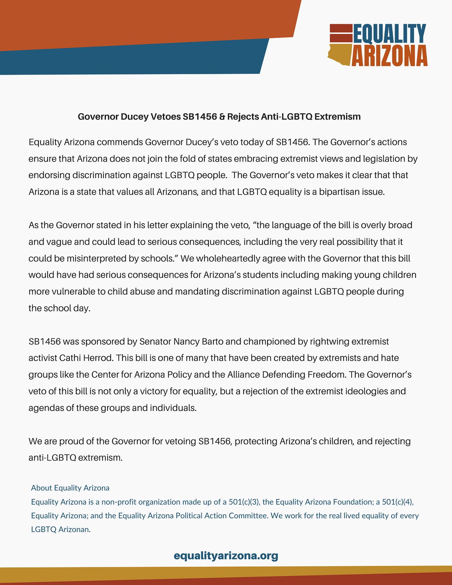 Two Major Wins for LGBTQ Equality in Arizona and a Critical Step Toward ...