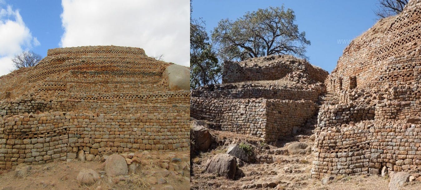 Stone palaces in the mountains : Great Zimbabwe and the ruined cities ...