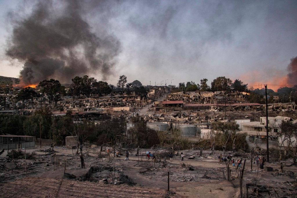 Fire, fire, everywhere. - by Emily Atkin - HEATED