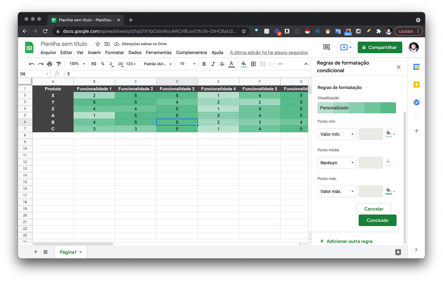 #281 – Como criar mapas de calor usando o Google Planilhas