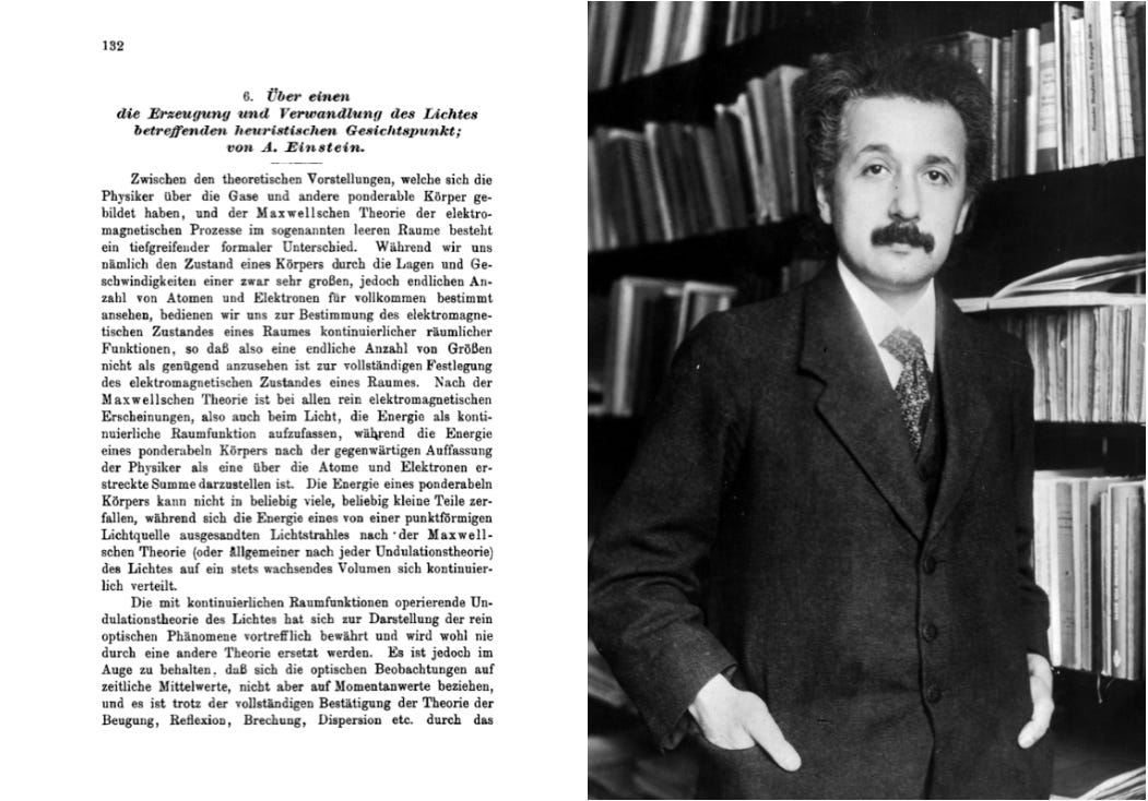 Einstein’s 1905 paper on the Photoelectric Effect