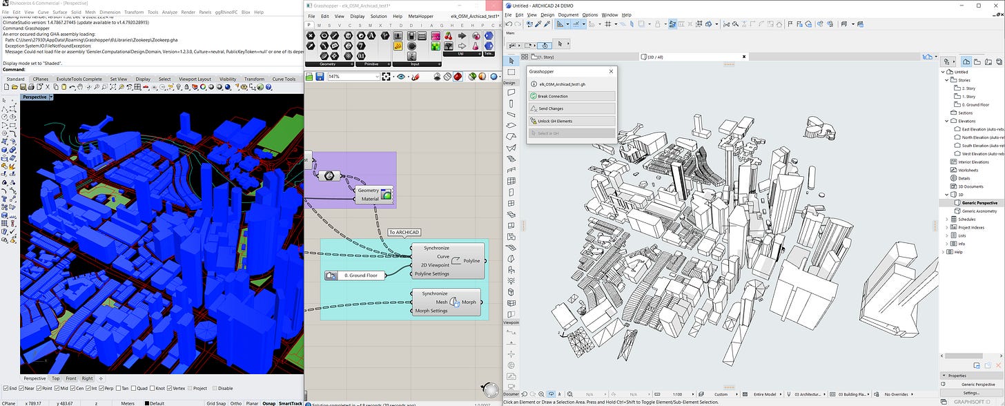 How to generate Urban Context automatically in ArchiCAD?
