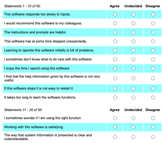 Standardized usability questionnaires: which one to use?