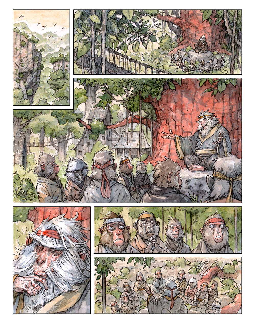 Comics Artopsy #8 - by Niko Henrichon - Exploding Giraffe