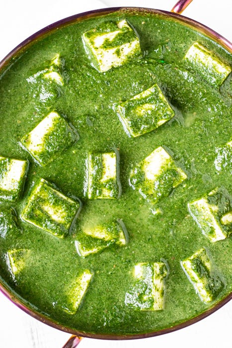 Saag Paneer - by Vasudha Viswanath - We Ate Well