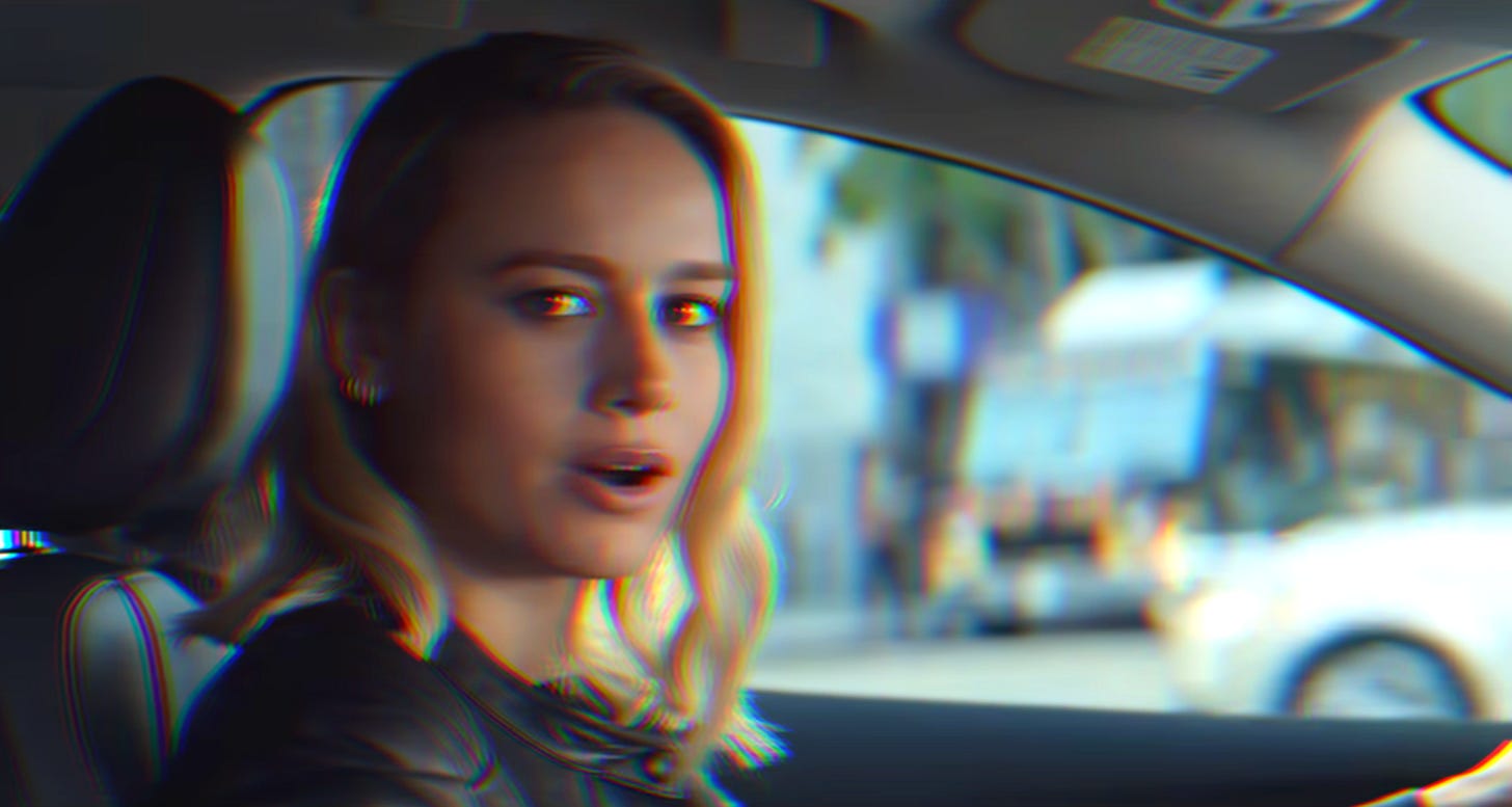 This Brie Larson Car Commercial Is the Only Thing That's Real to Me Anymore