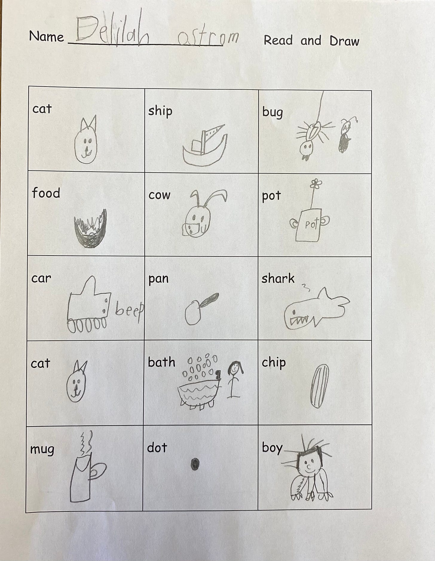 Read and Draw - by Randee Bergen - Busy Bee Kindergarten