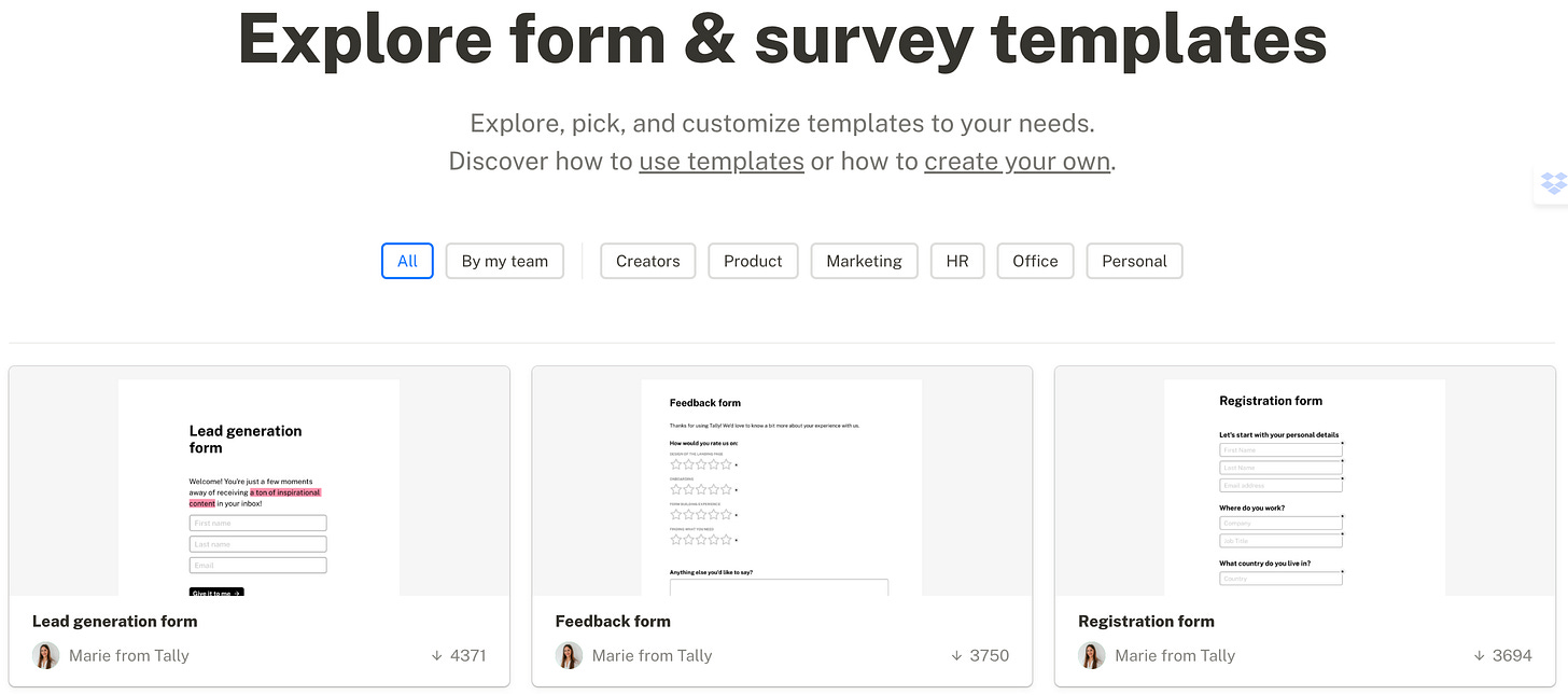 Why Tally Beats Google Forms 📋 - by Jeremy Caplan