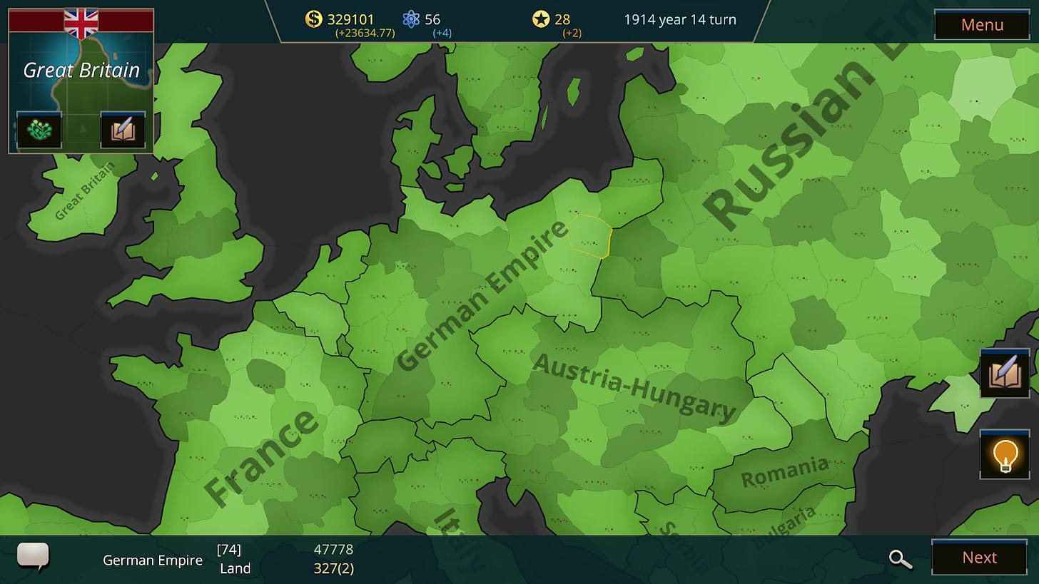 Warnament Dev Update #2: Political Institutions & Map Lenses