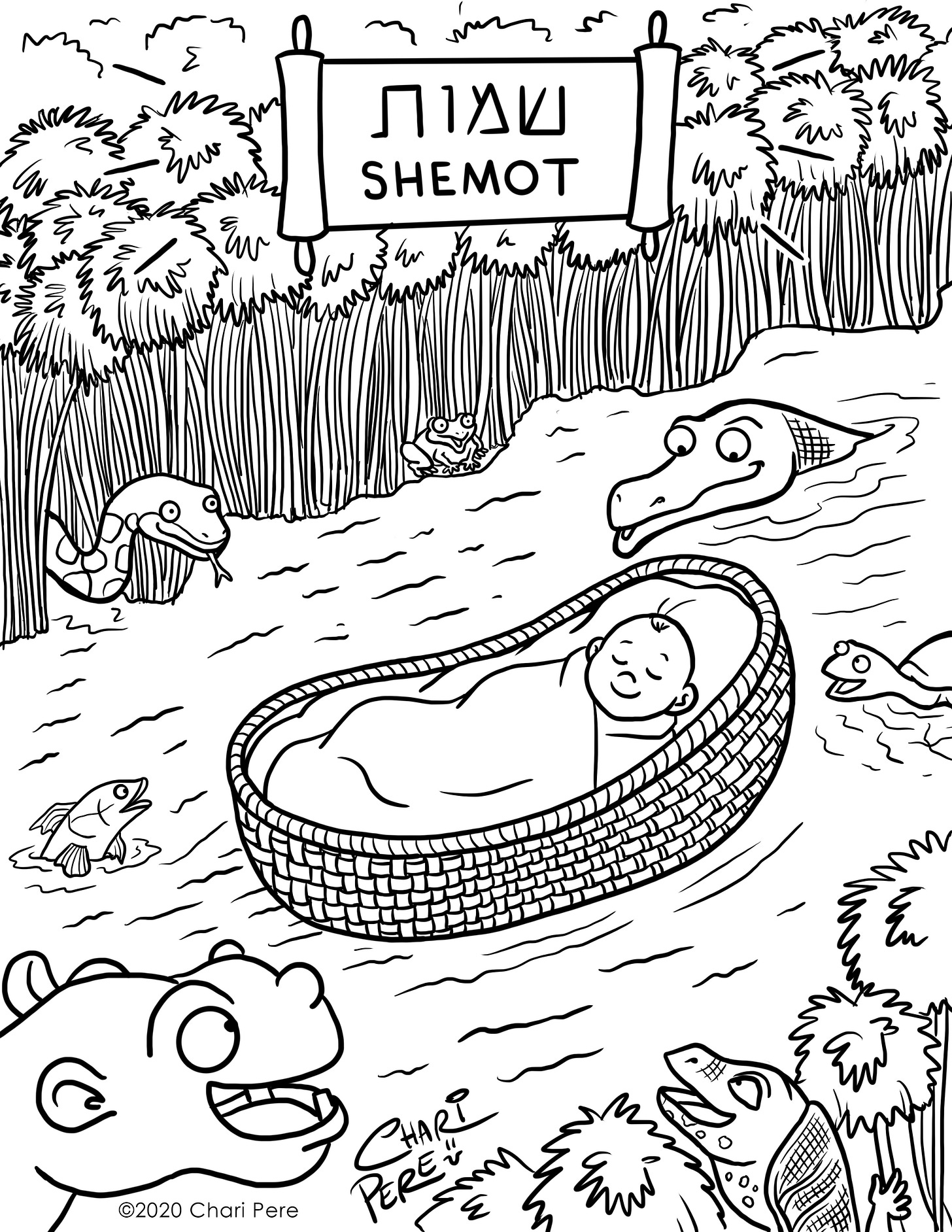 Shemot Coloring Page - by Chari Pere