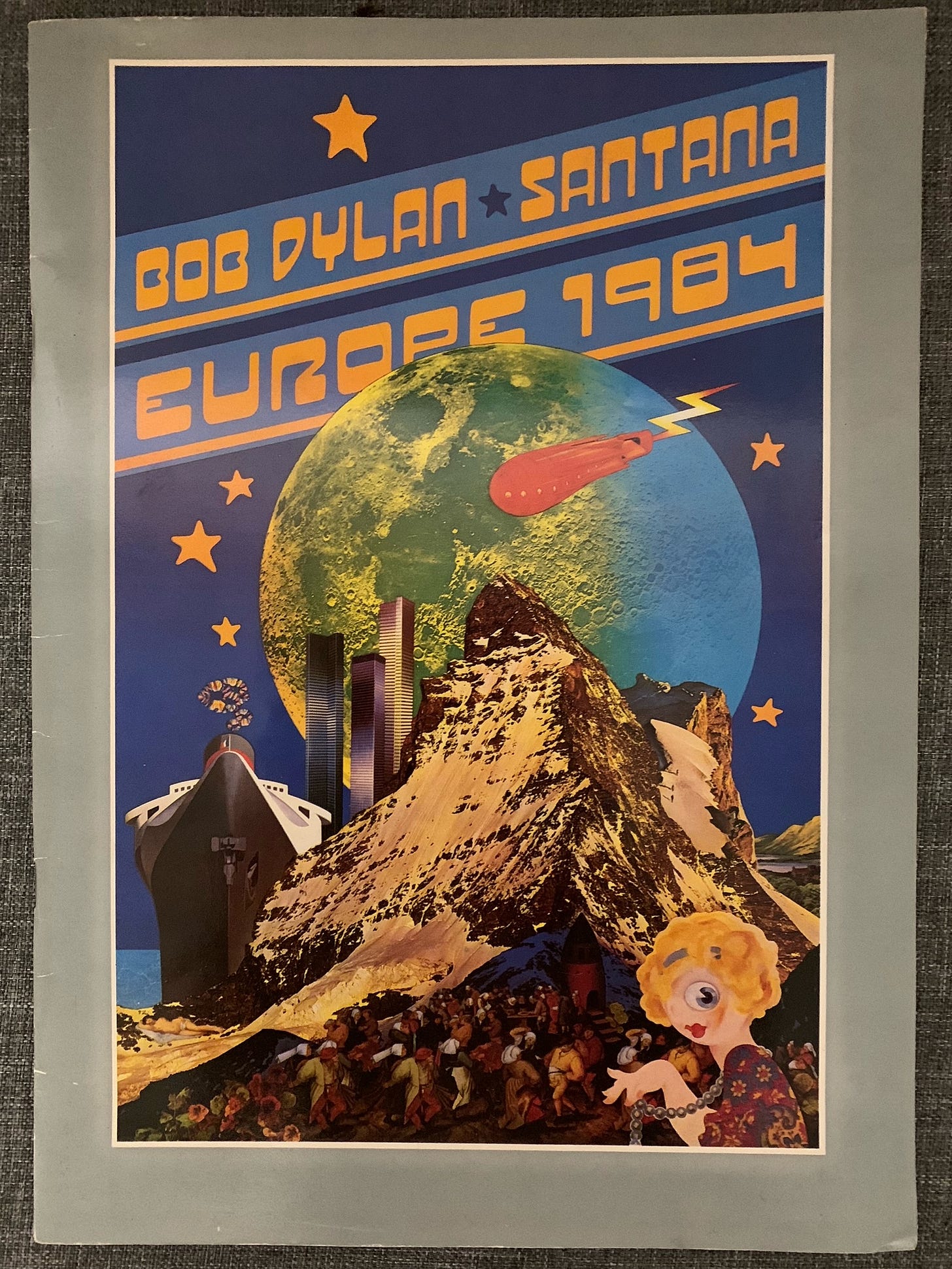 1984 Dylan/Santana Tour Program - by Ray Padgett