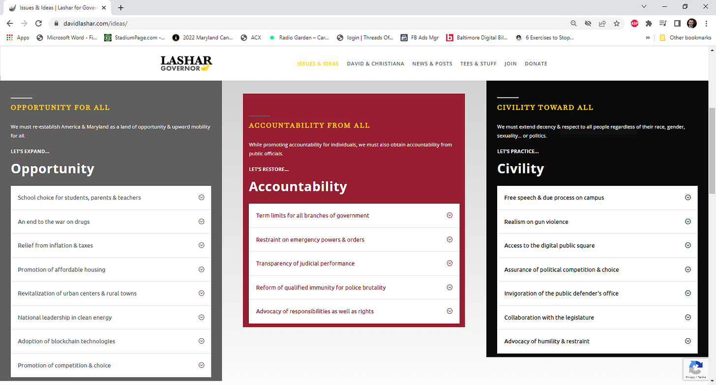 ENDORSEMENT: David Lashar for Governor - by Brian Griffiths