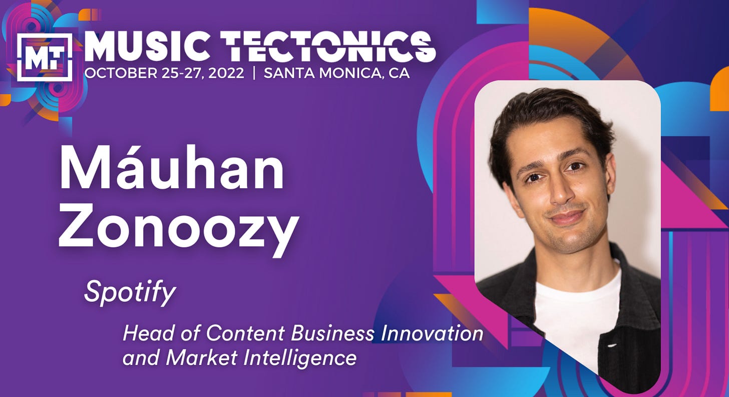 Spotify’s Head of Innovation Headlines Music Tectonics