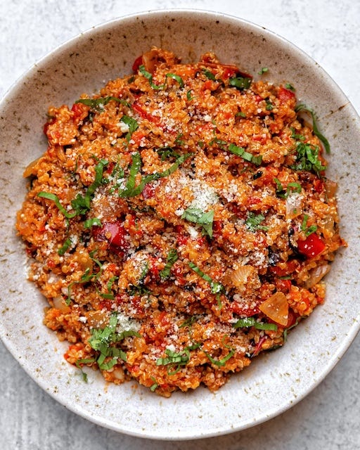 Roasted Red Pepper Quinoa - by Carina Wolff