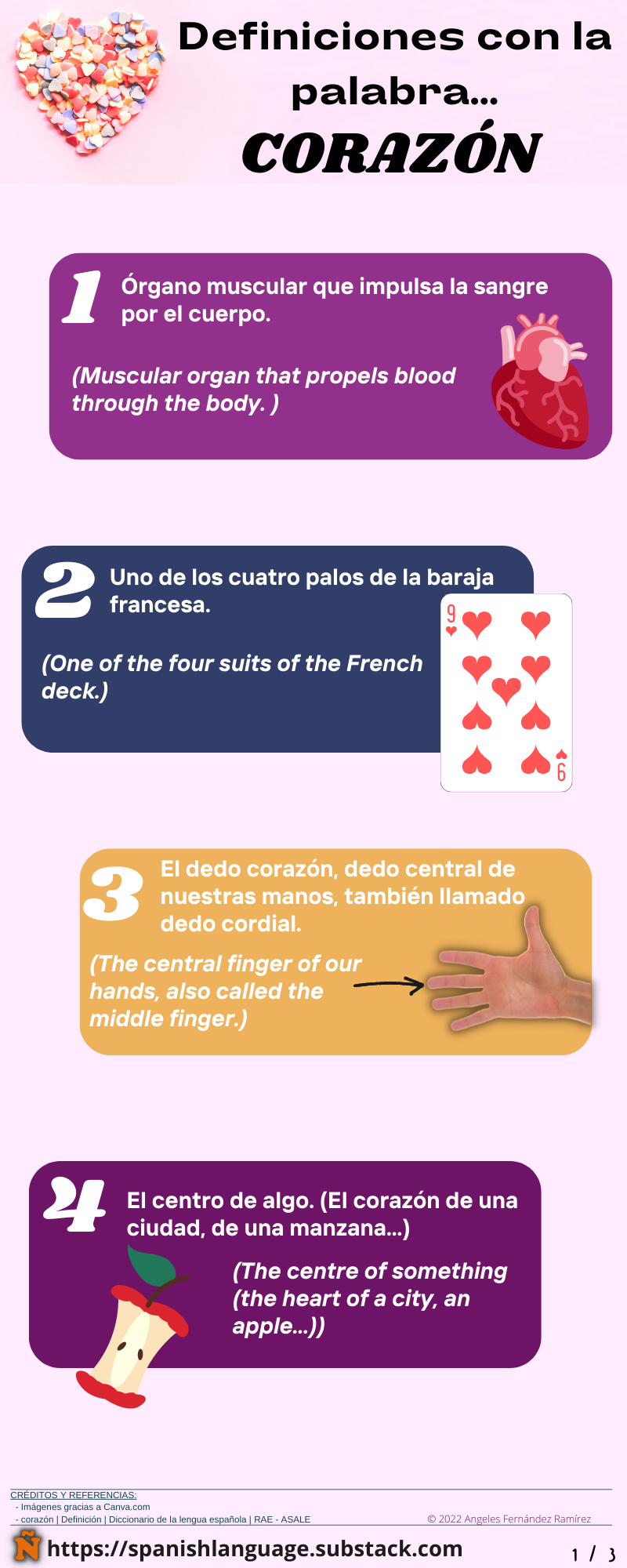 Usos y Expresiones de la palabra “CORAZÓN” en español. (#002)