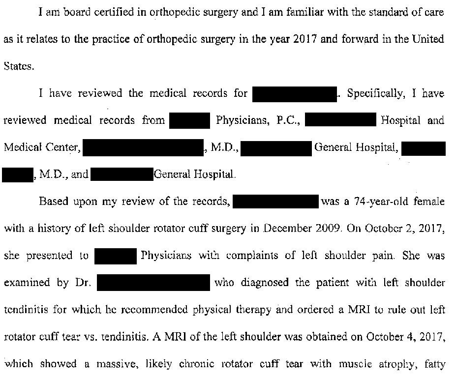 Axillary Artery Injury - by Med Mal Reviewer