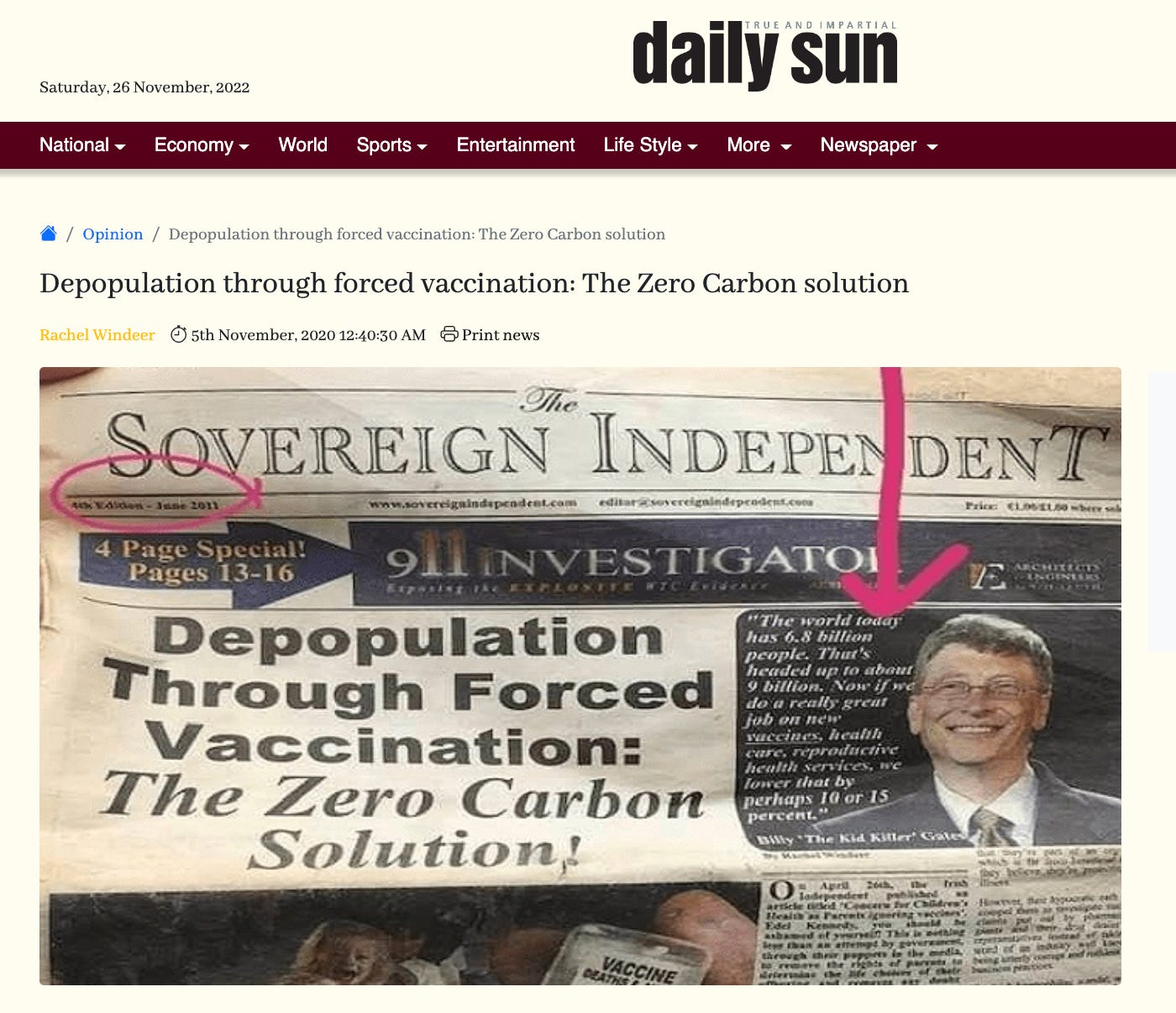 "Depopulation Through Forced Vaccination, The Zero Carbon Solution ...
