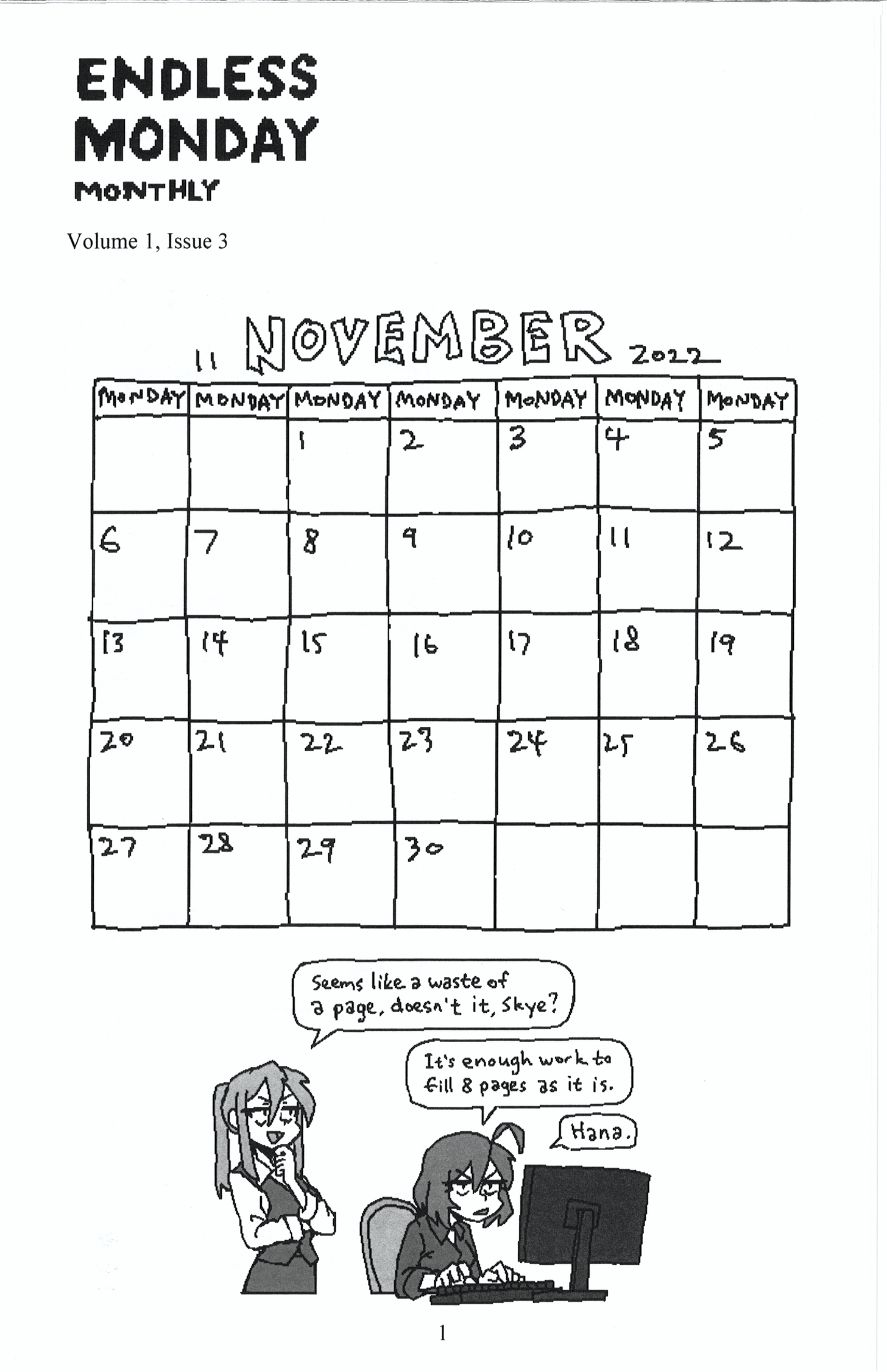 Endless Monday Monthly Issue 3 (2022-11) - by hcnone