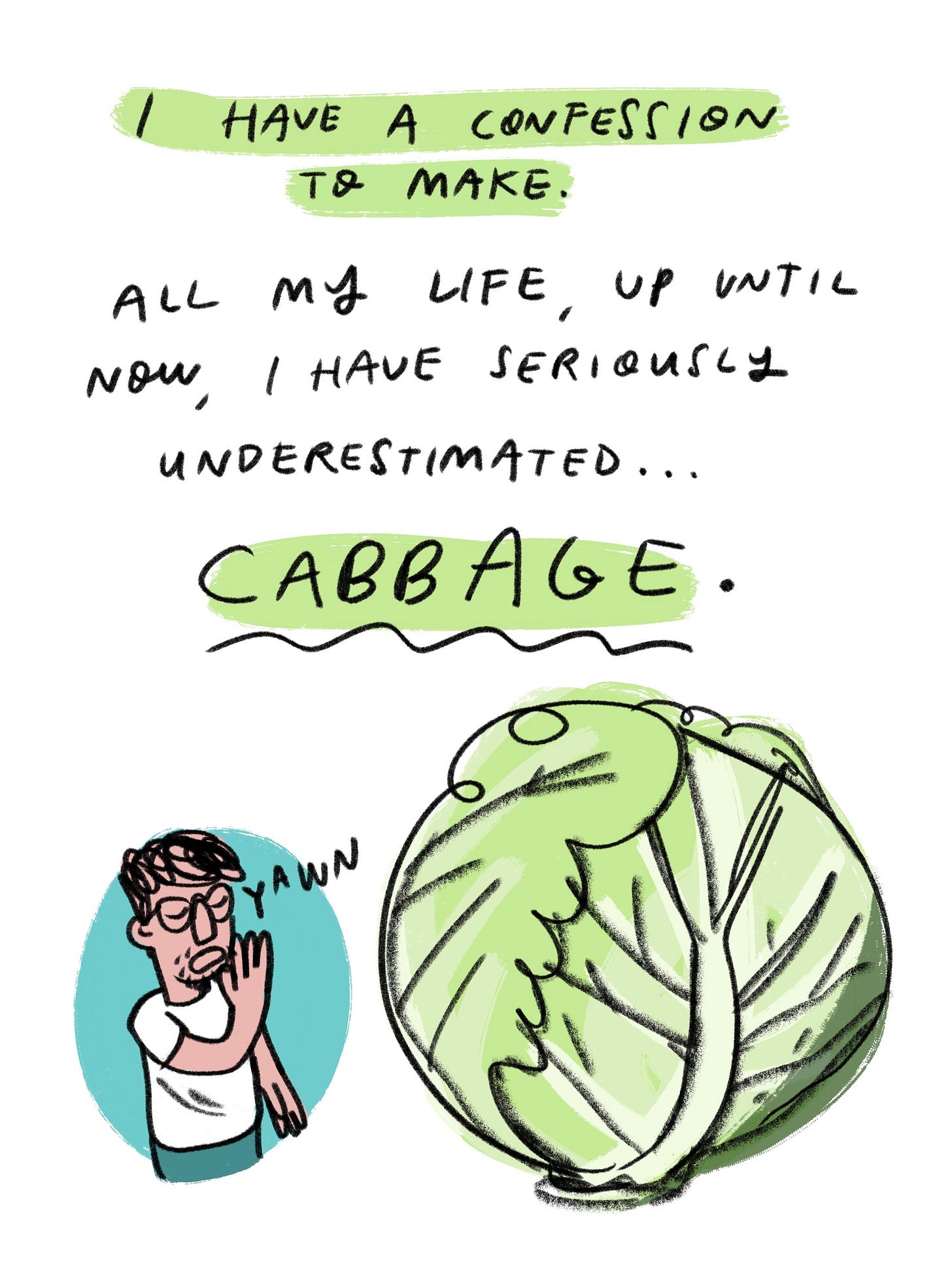 the cabbage chronicles - by alex testere - YOU CAN DO THIS