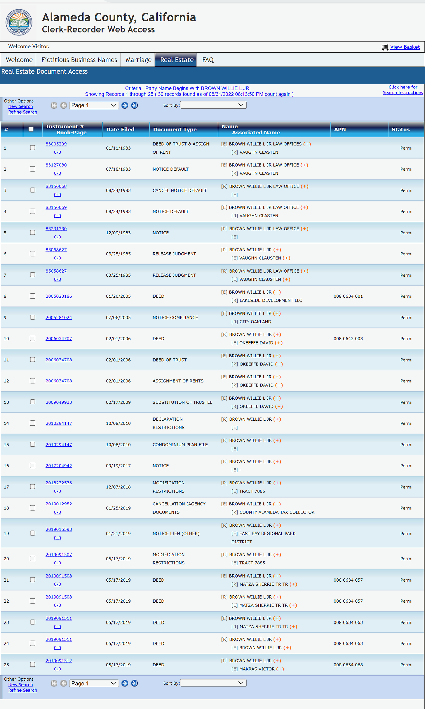 Deeds swapped between Victor Makras and former mayor Willie Brown after ...