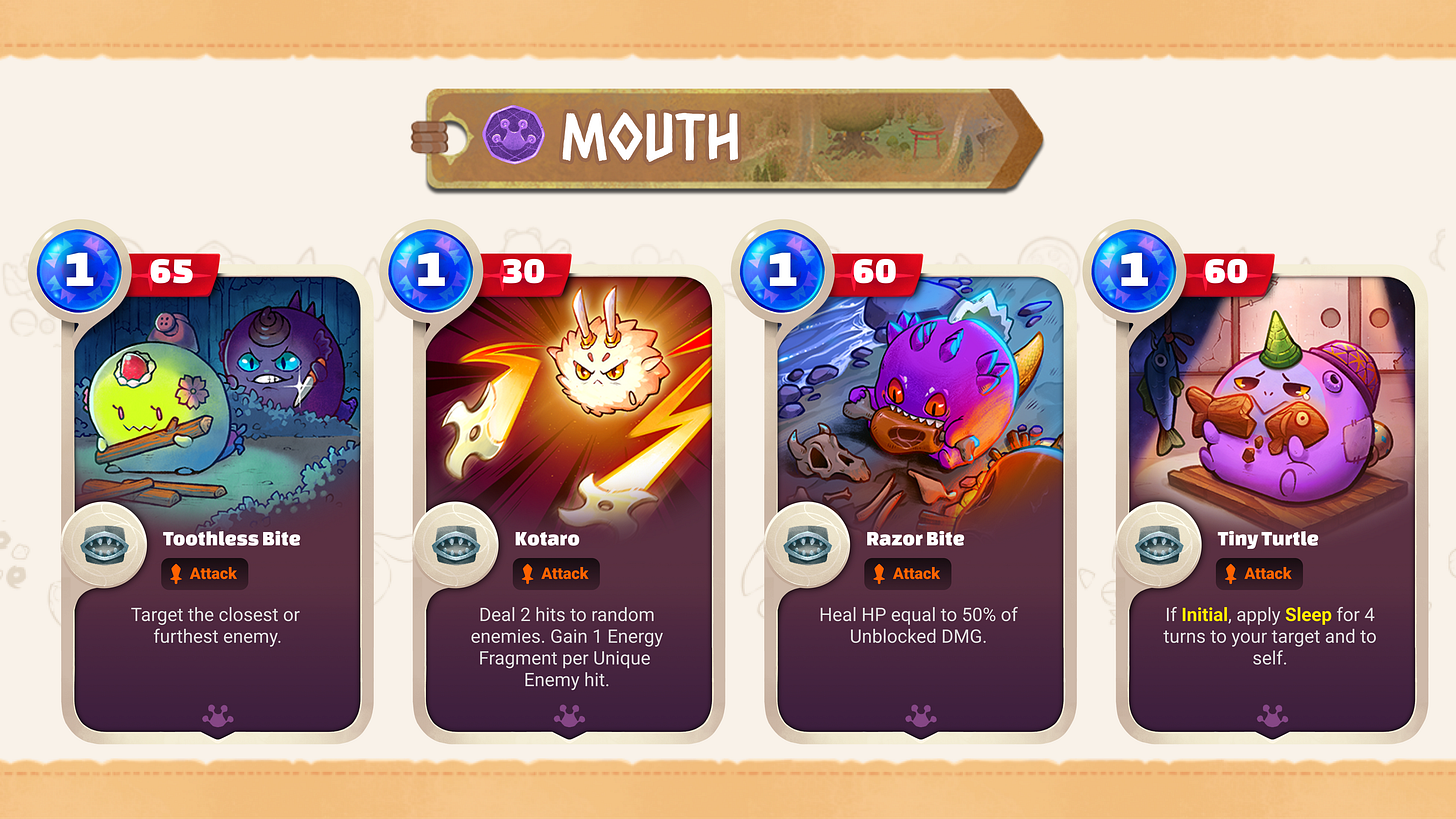 Axie Infinity S2 Reptileカード ！2022年12月10日 | 仮想通貨・ブロックチェーンゲーム