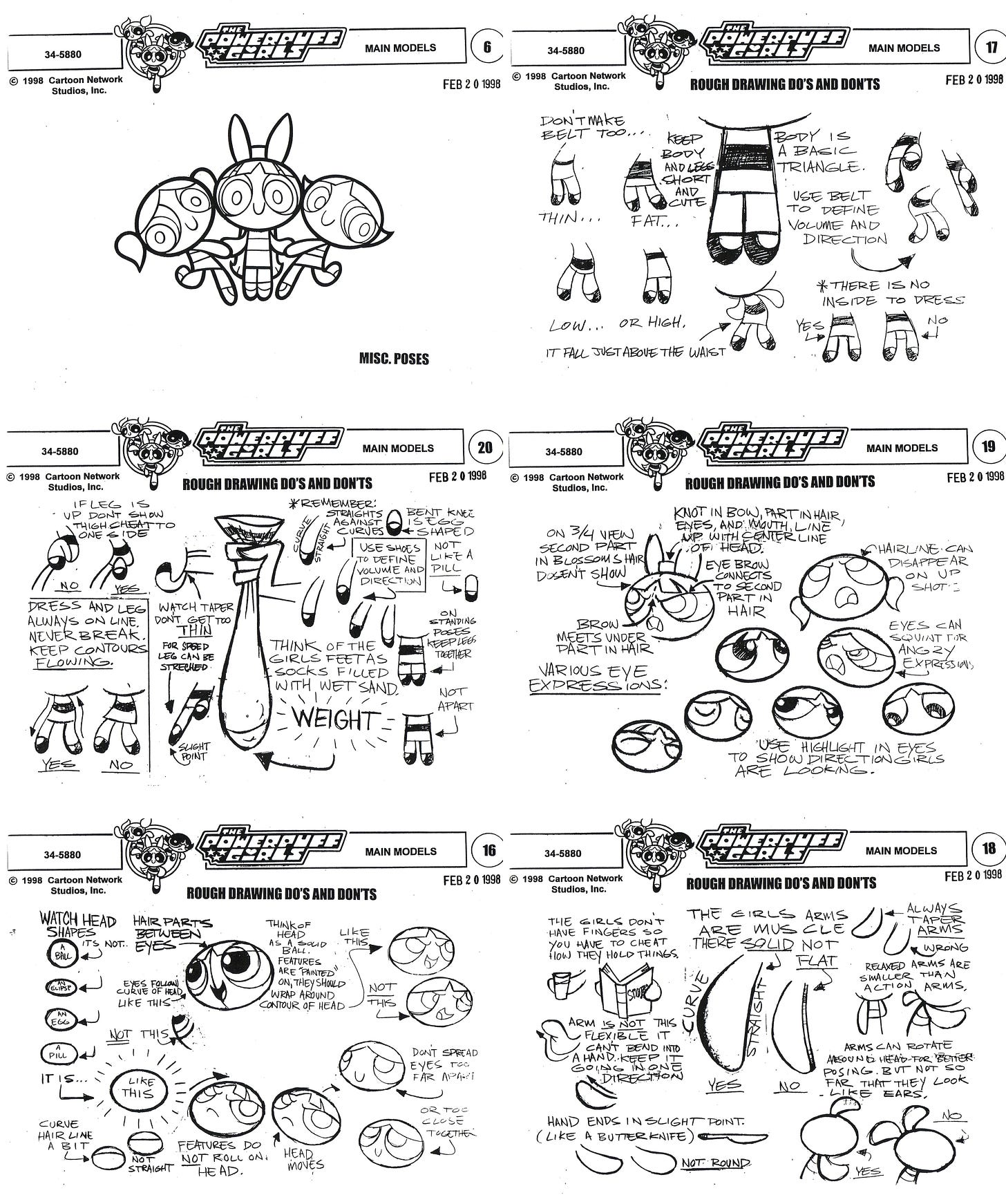 How They Designed the Powerpuff Girls