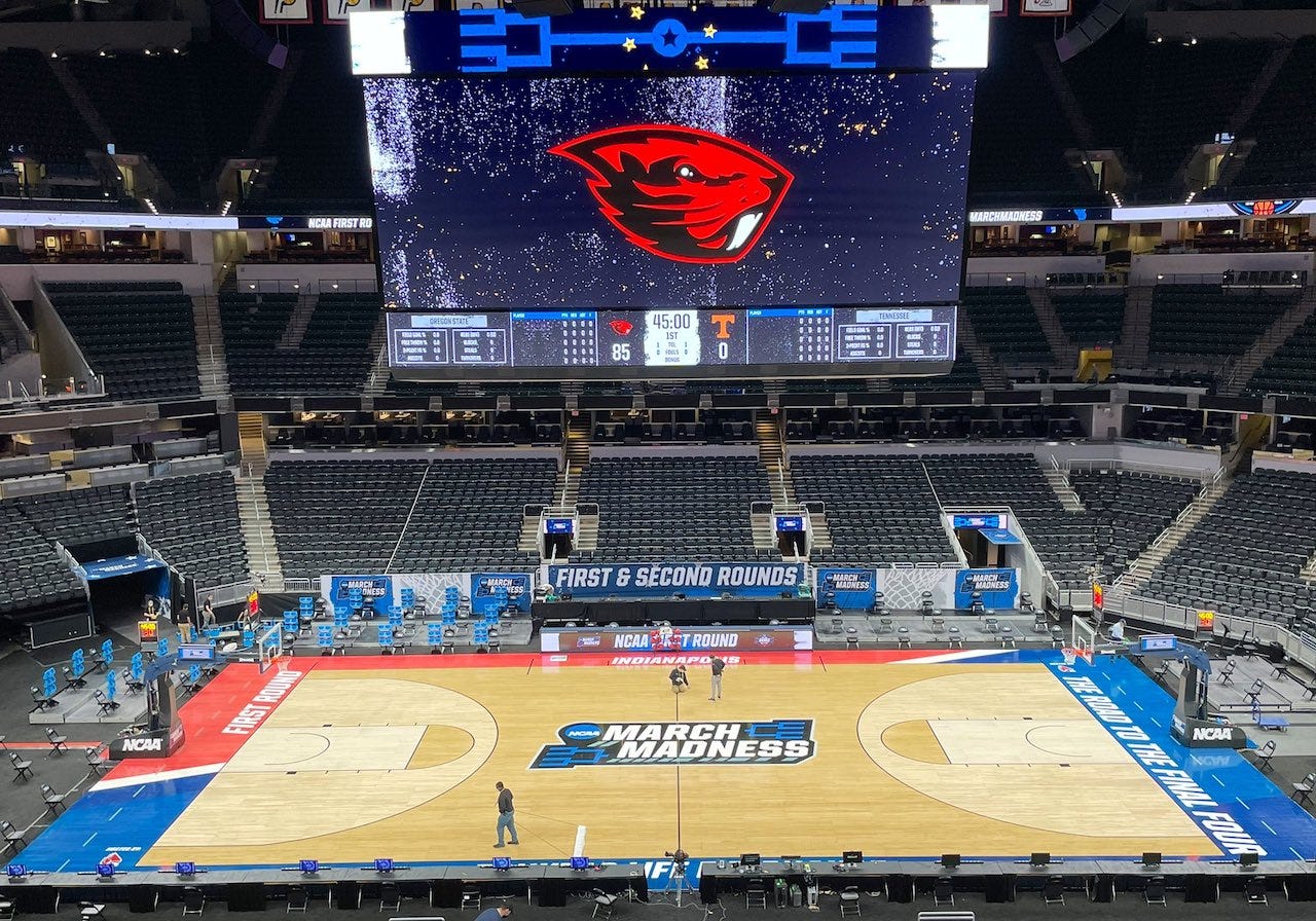 Bankers Life Fieldhouse hosting 16 NCAA men's tournament games, seven ...