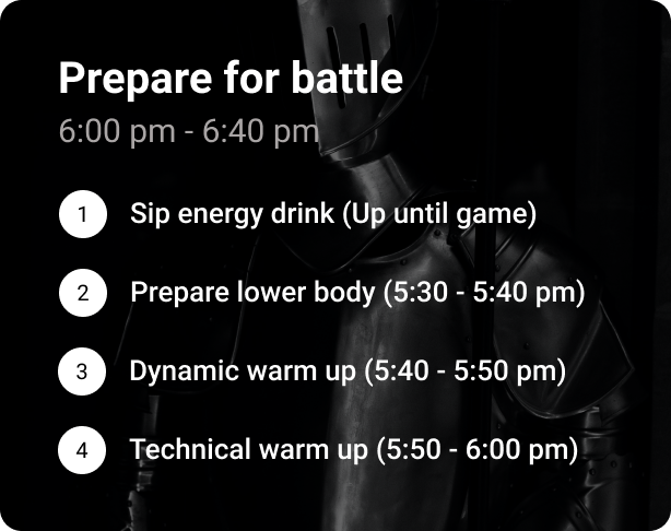 Designing a pre-game routine - by Craig Roh