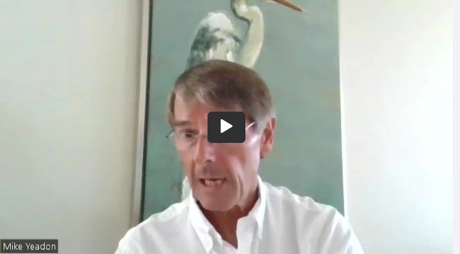 Dr. Michael Yeadon: Severe Global Pandemics CANNOT HAPPEN