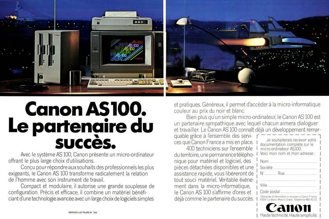 1982's Canon AS-100 Computer Workstation - by Bryan Lunduke