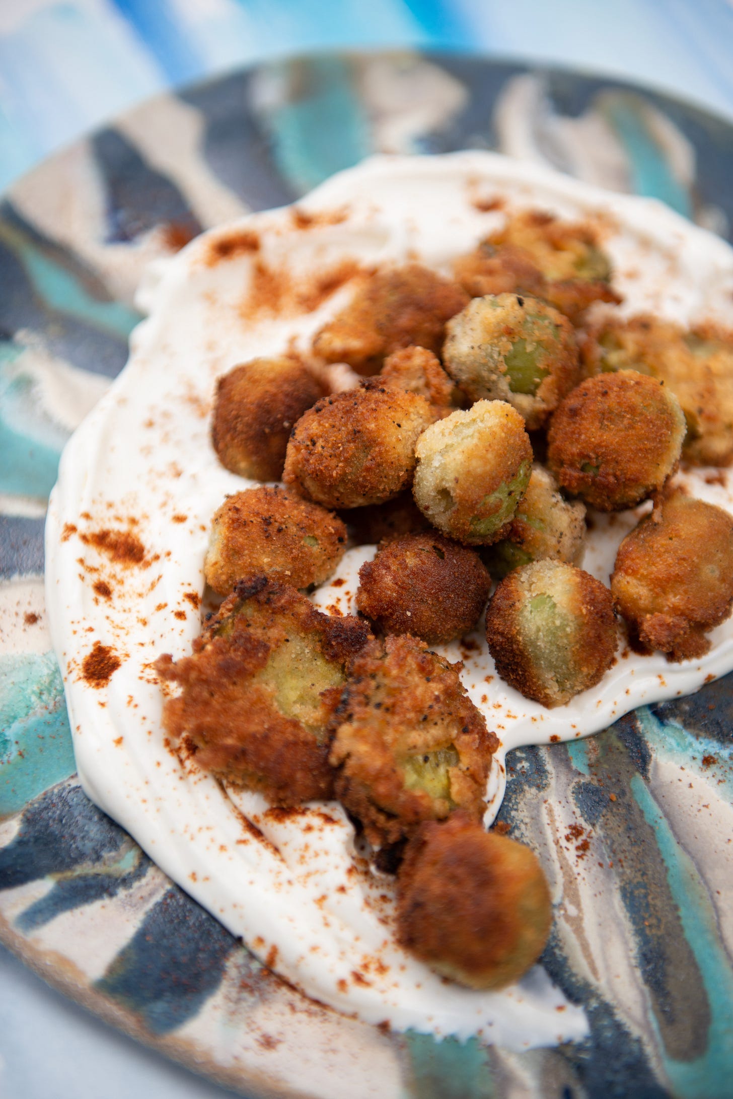 Fried Olives and Pickles for Hanukkah - by Leah Koenig
