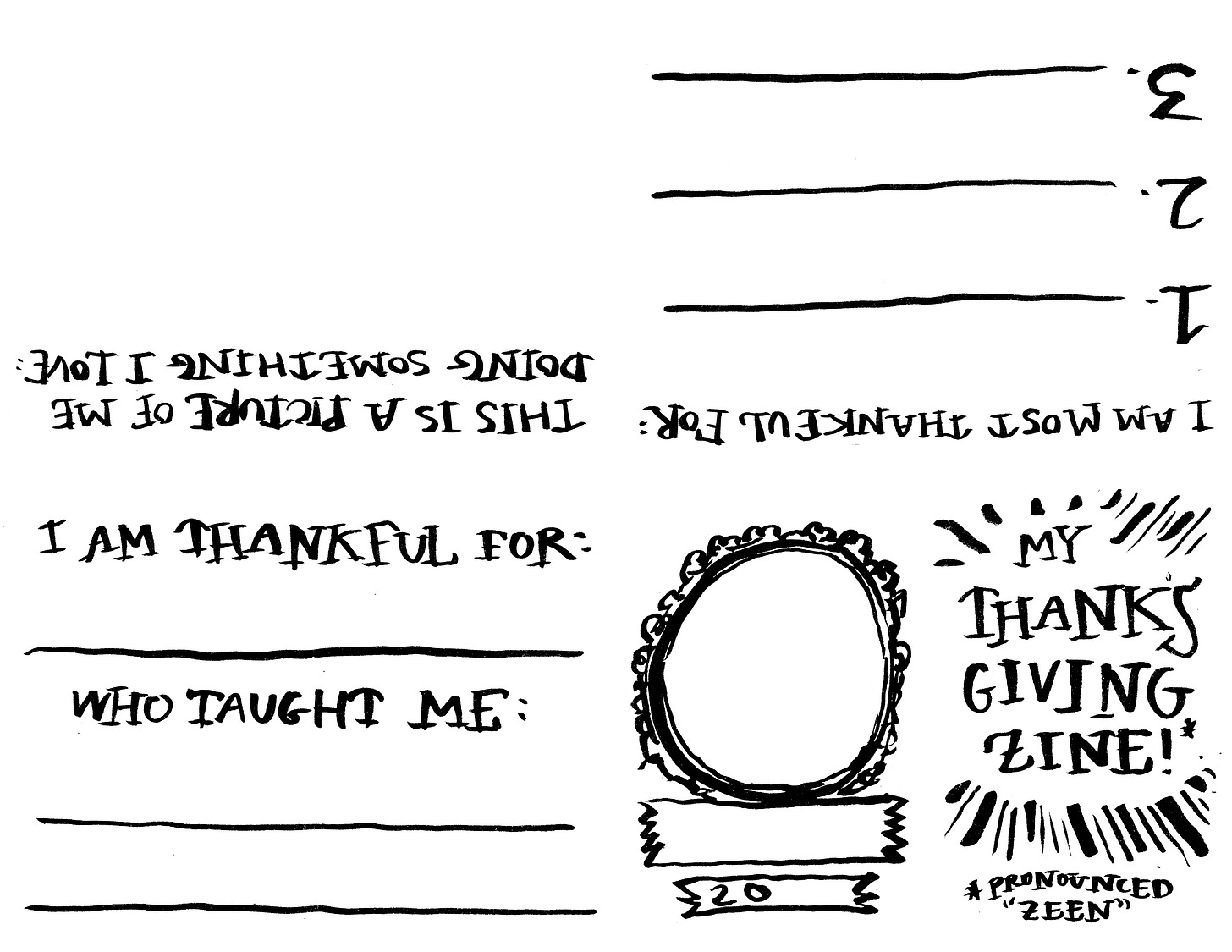 A gratitude zine - Austin Kleon