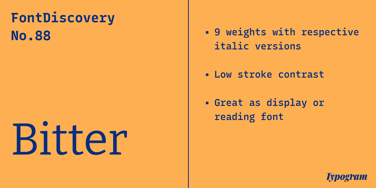Reviewing Bitter: Excellent Slab Serif Perfect for Reading Online