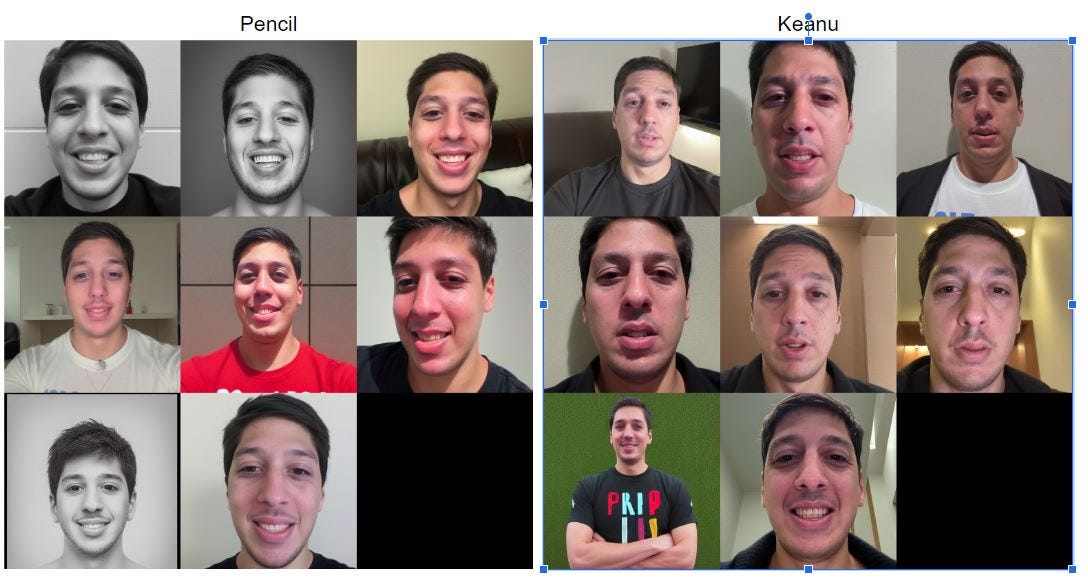 Dreambooth Face Training Experiments - 25 Combos of Learning Rates and ...