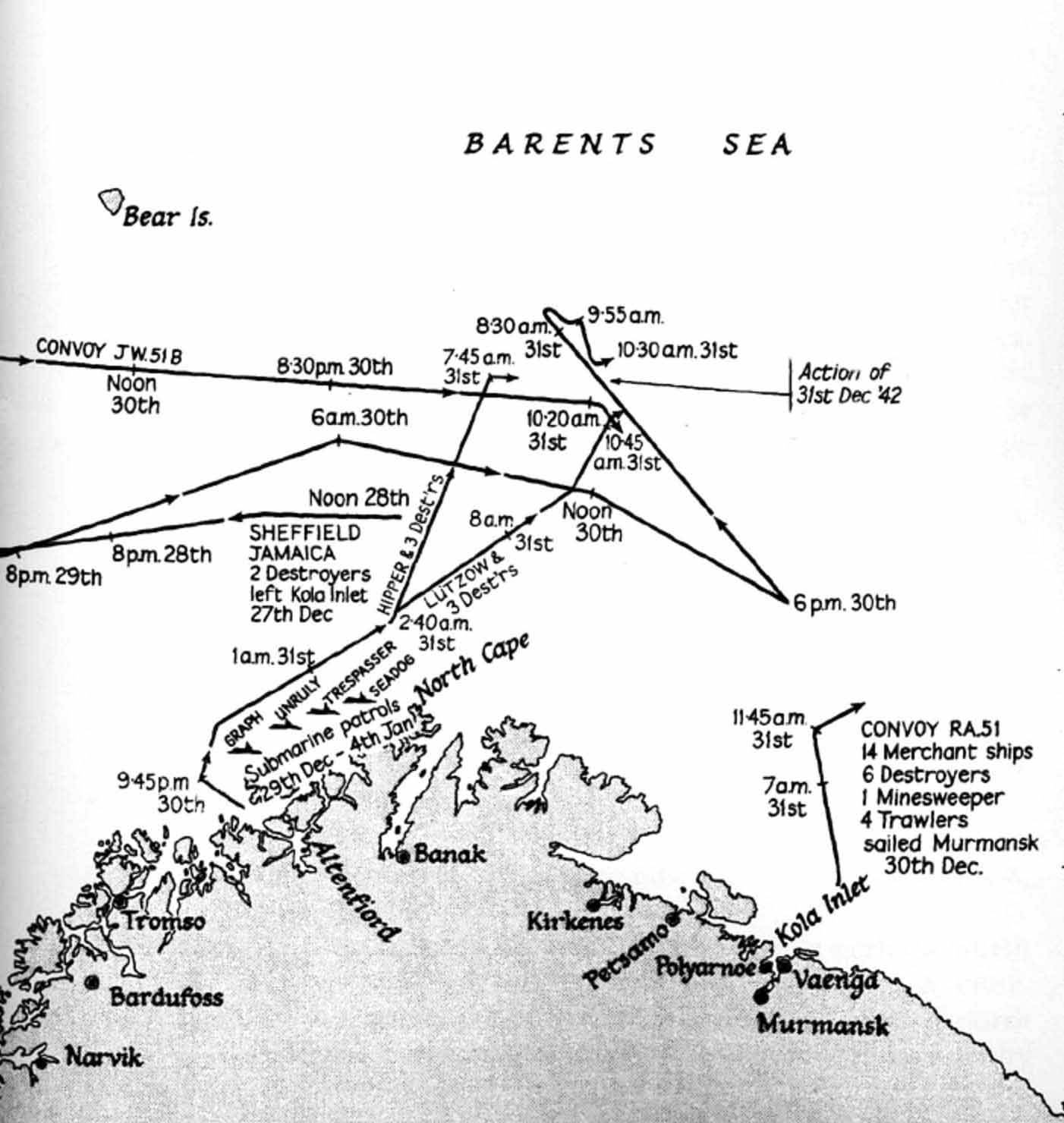 The Battle of the Barents Sea - by Martin Cherrett