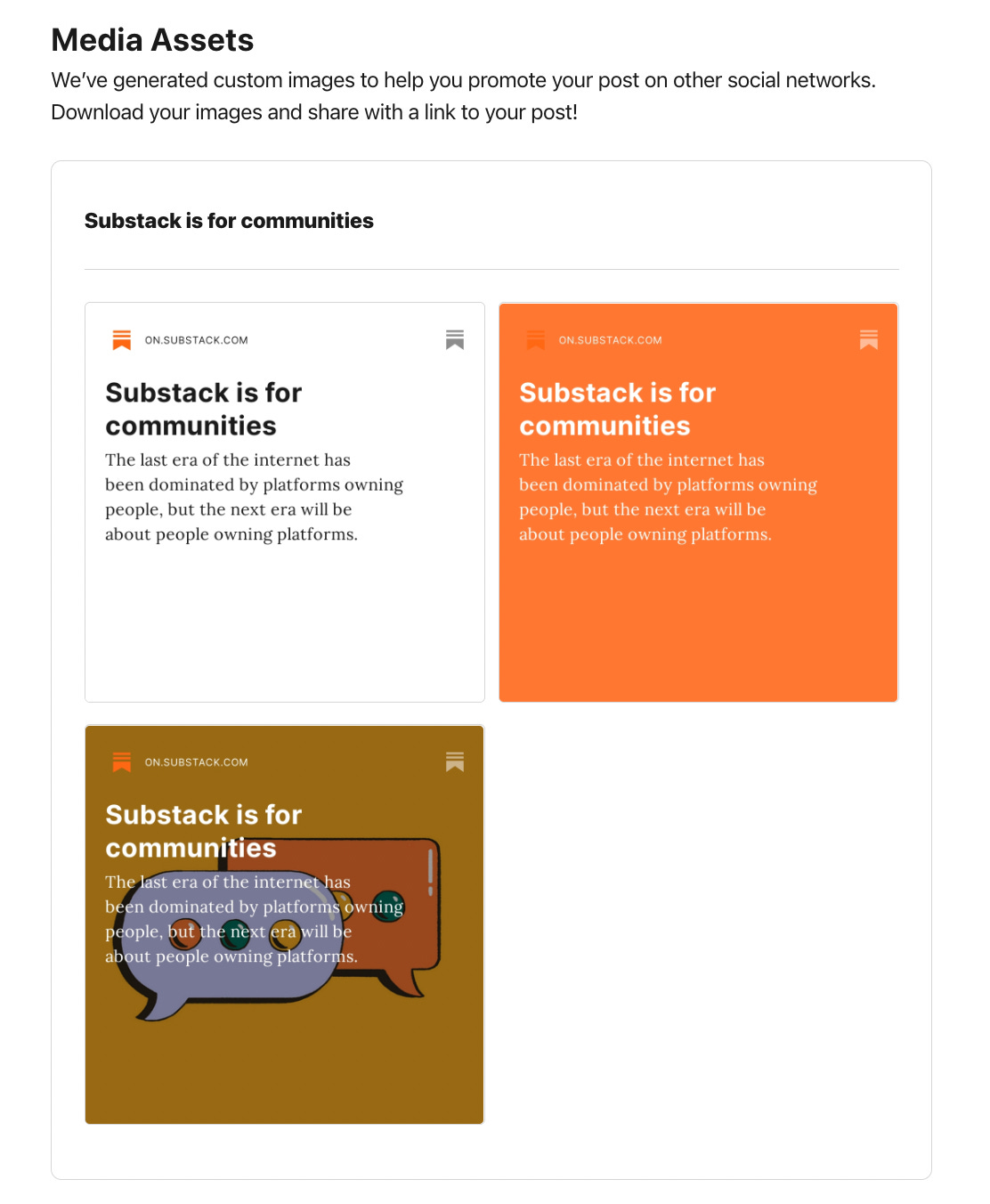 Product news for writers: New media kits, publish to founding tiers, gift referrals, and more
