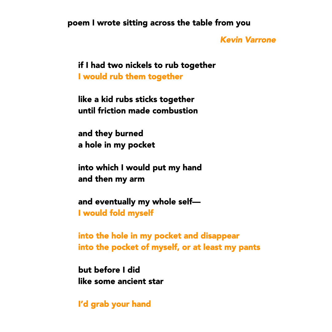 poem I wrote sitting across the table from you - by aranya