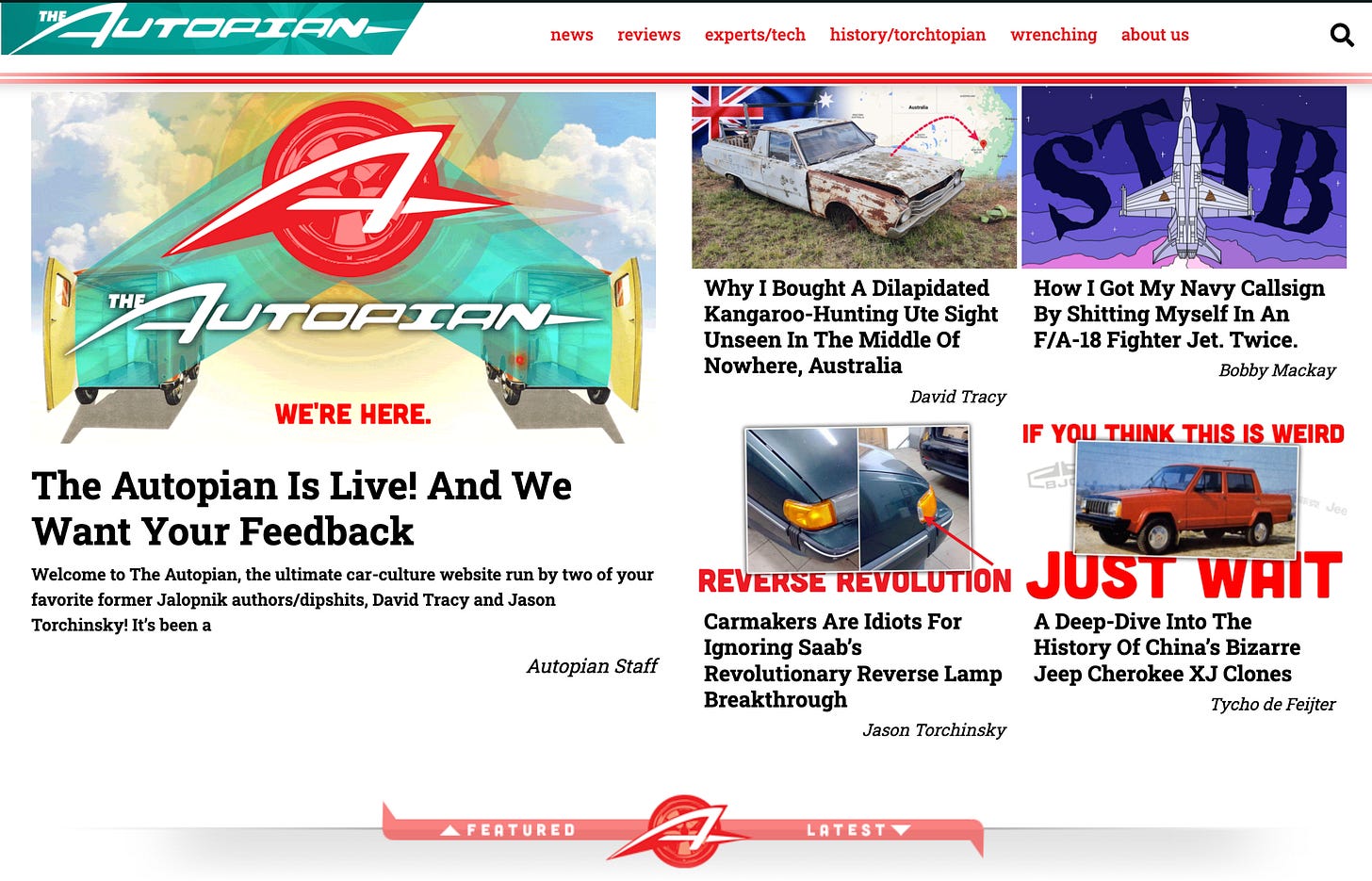 The Autopian Launches TOMORROW - by David Tracy