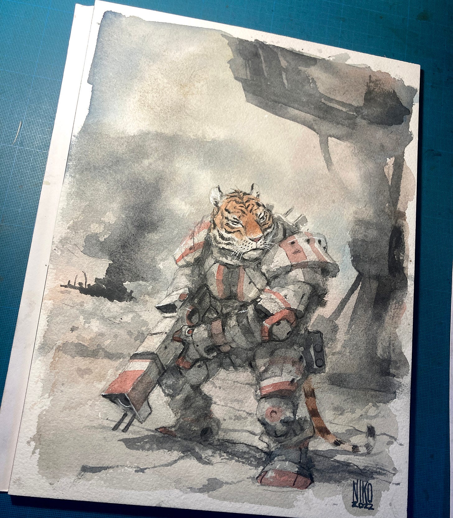 Comics Artopsy #9 - by Niko Henrichon - Exploding Giraffe