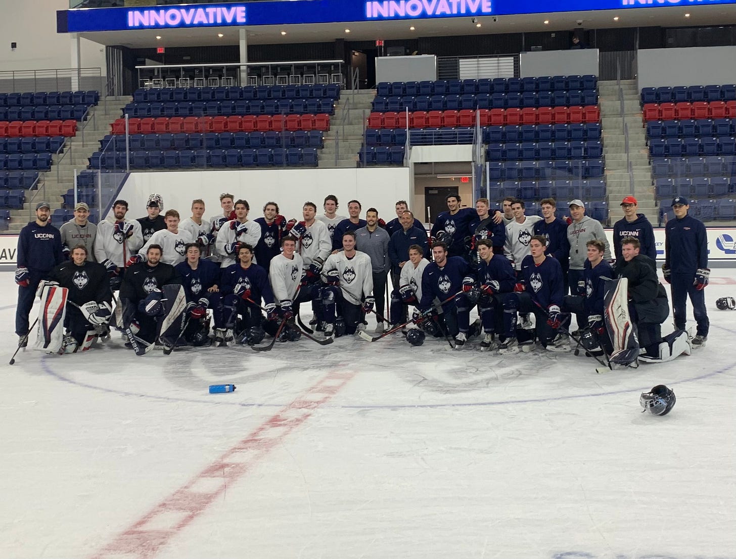 UConn holds first practices in Toscano Family Ice Forum