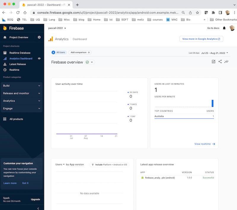 Firebase Analytics for a Flutter app - by Halim Gurgenci Firebase Analytics for a Flutter app - by Halim Gurgenci