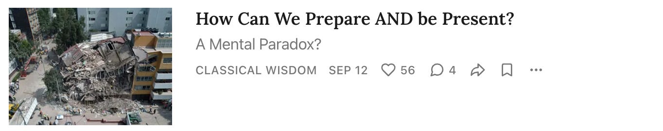 Weekend Roundup - Classical Wisdom